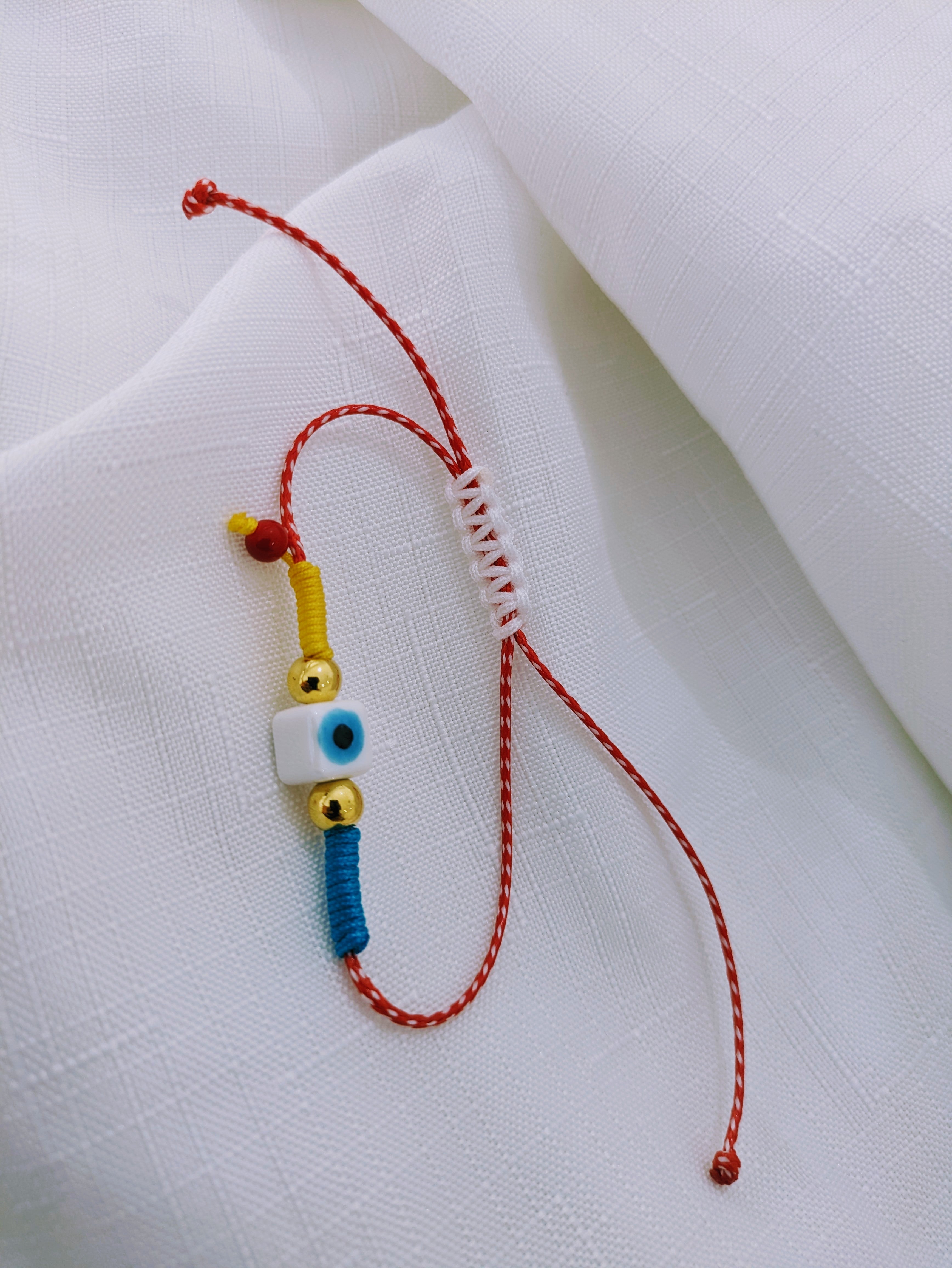 Marti Bracelet with ceramic bead and details – Mataki Filaxto