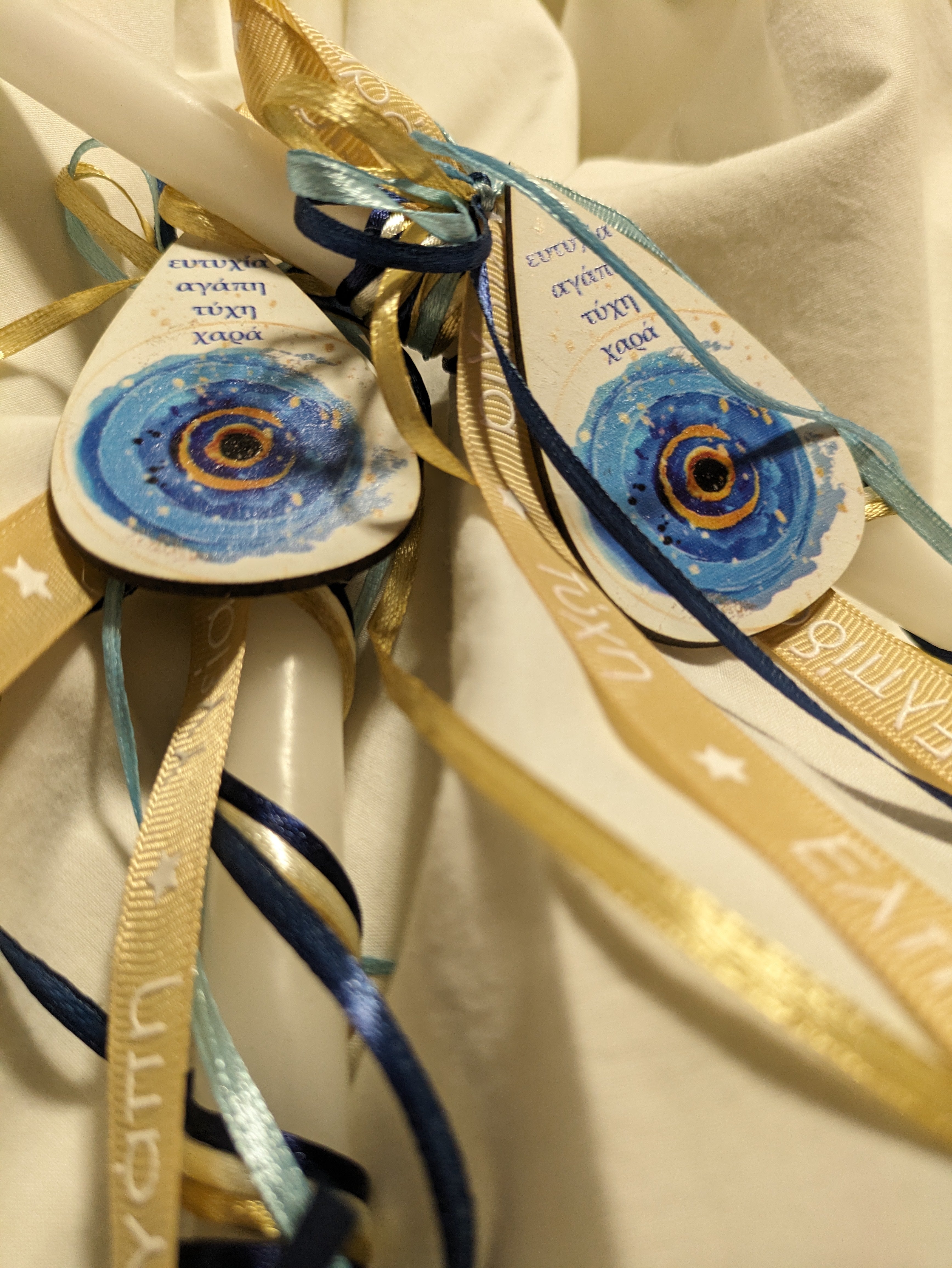 Well Wishes Mati Teardrop Magnet Candle – Mataki Filaxto